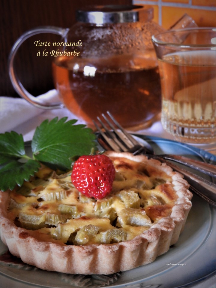 Tartelette normande à la rhubarbe – Quoi Qu'on Mange
