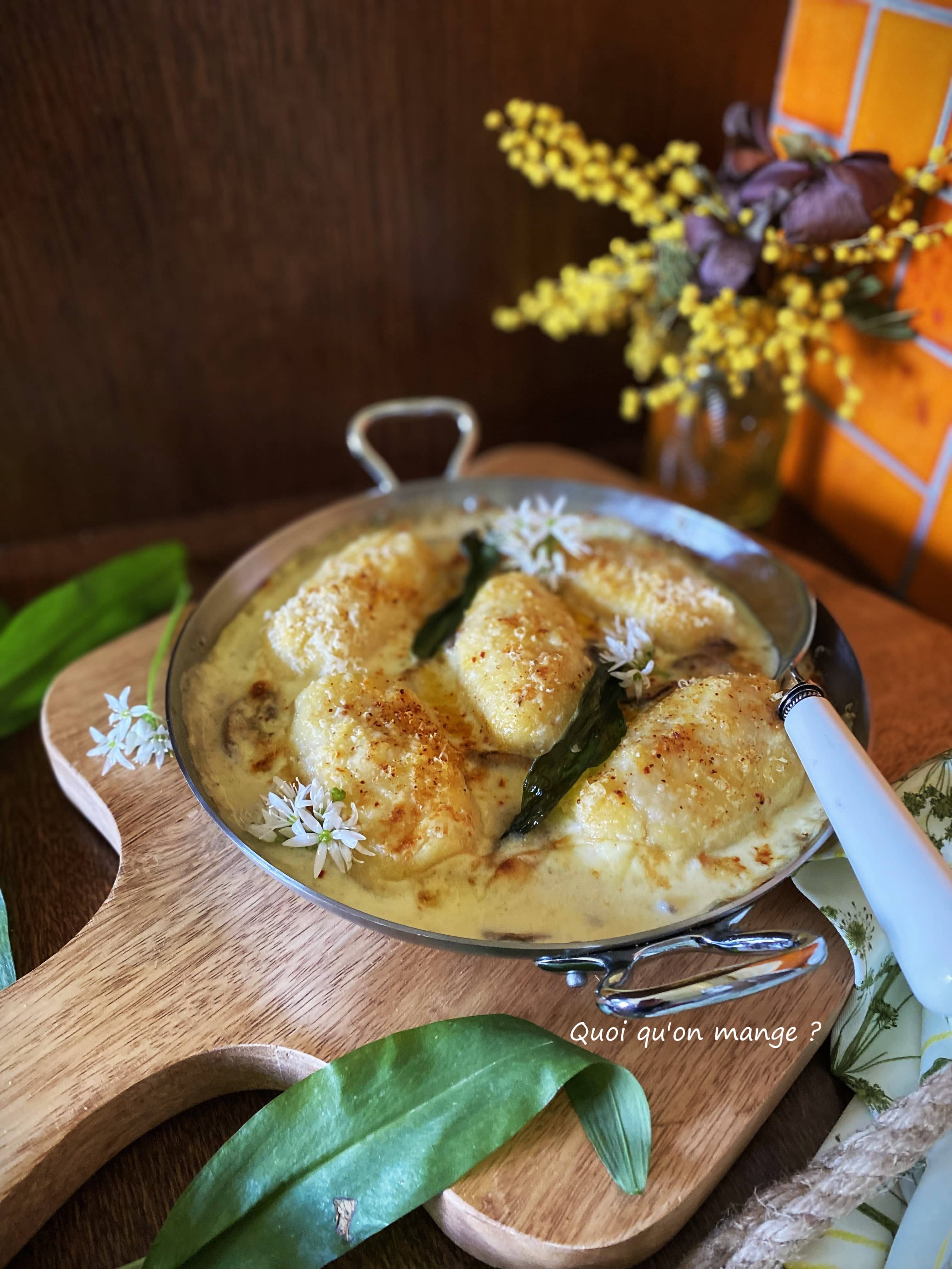 Quenelles maison faciles au Comté – Sauce crème ail des ours – Quoi Qu ...