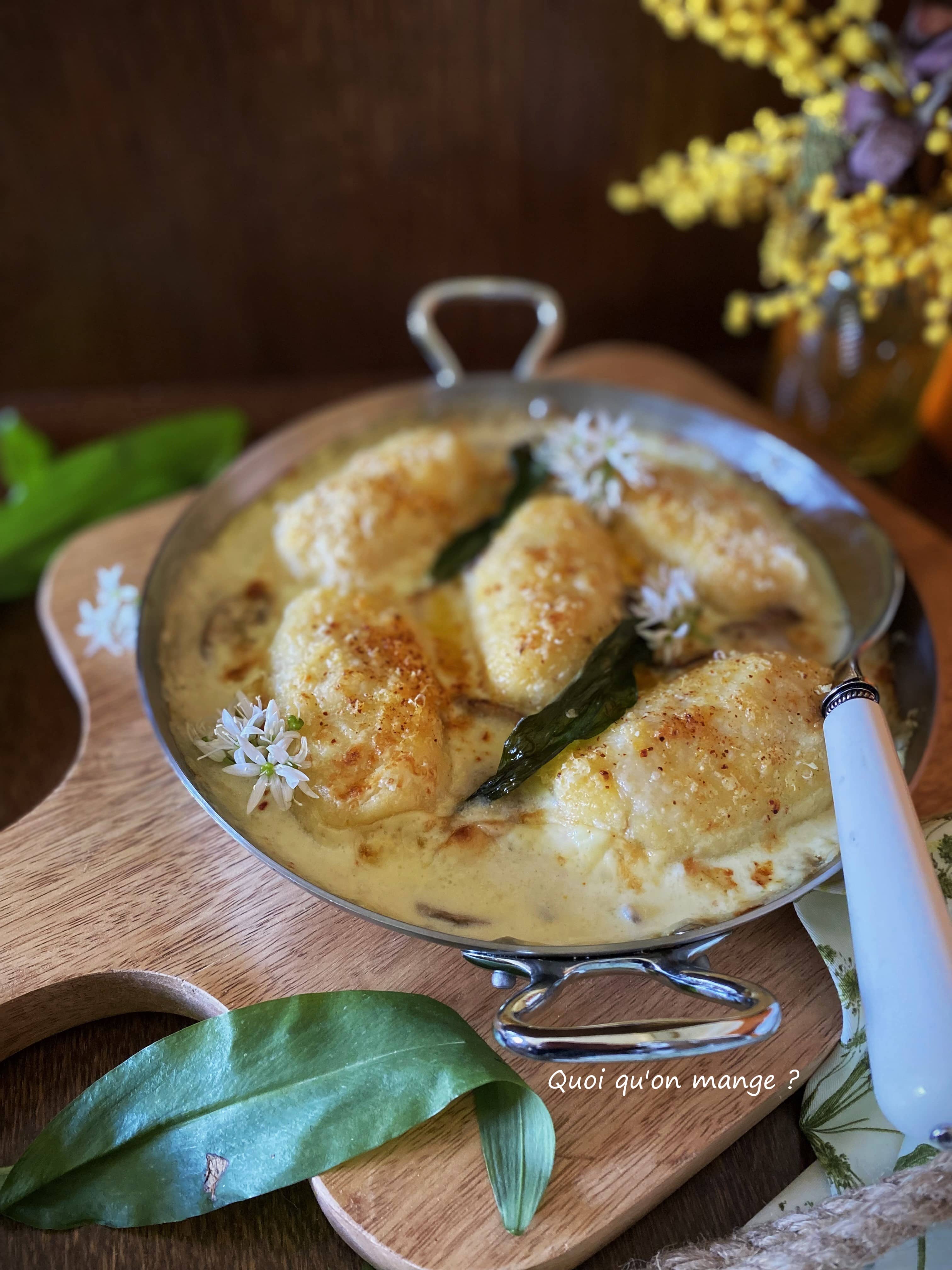 Quenelles maison faciles au Comté – Sauce crème ail des ours – Quoi Qu ...