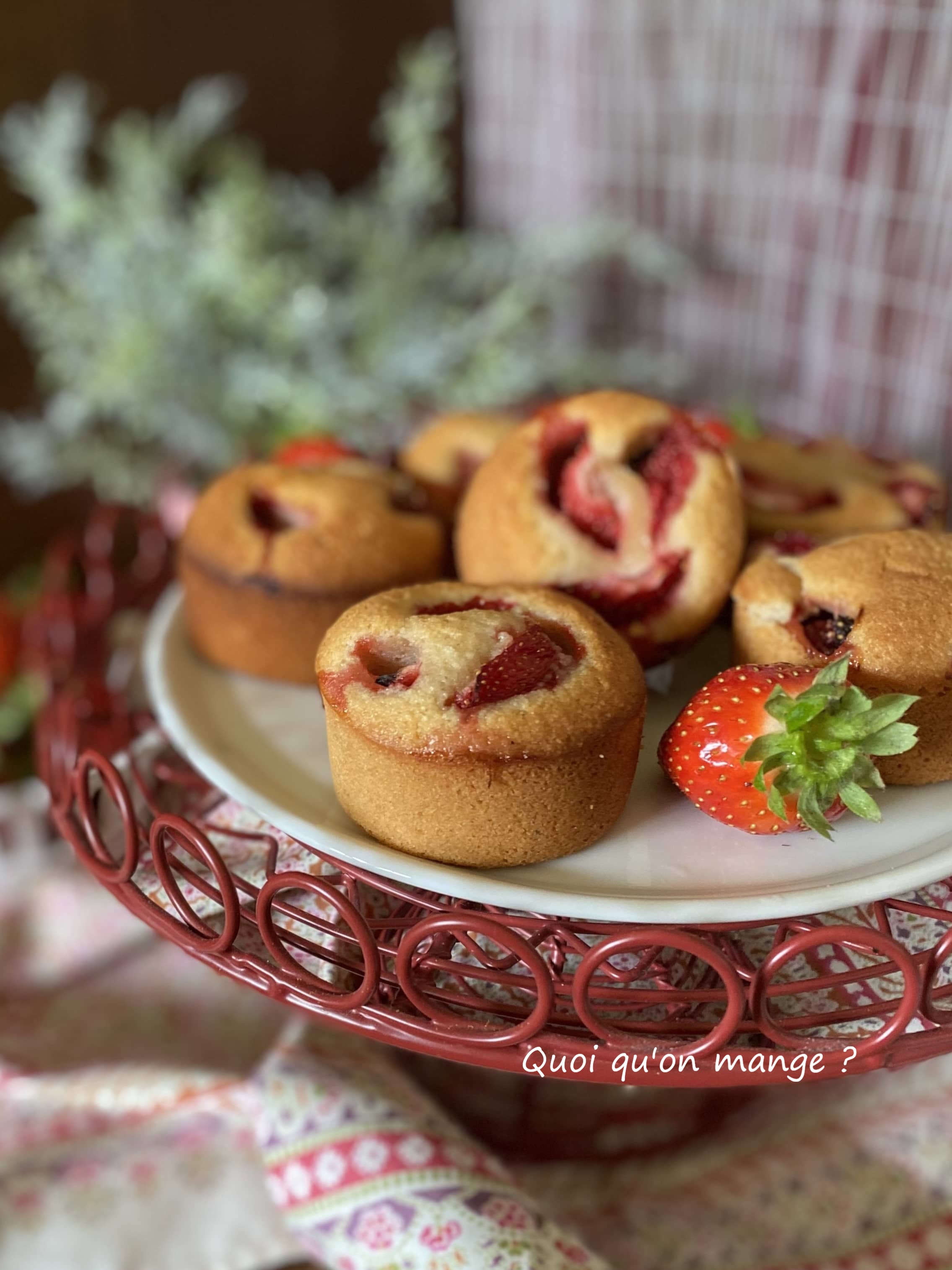 Financiers aux fraises fraîches – Quoi Qu'on Mange