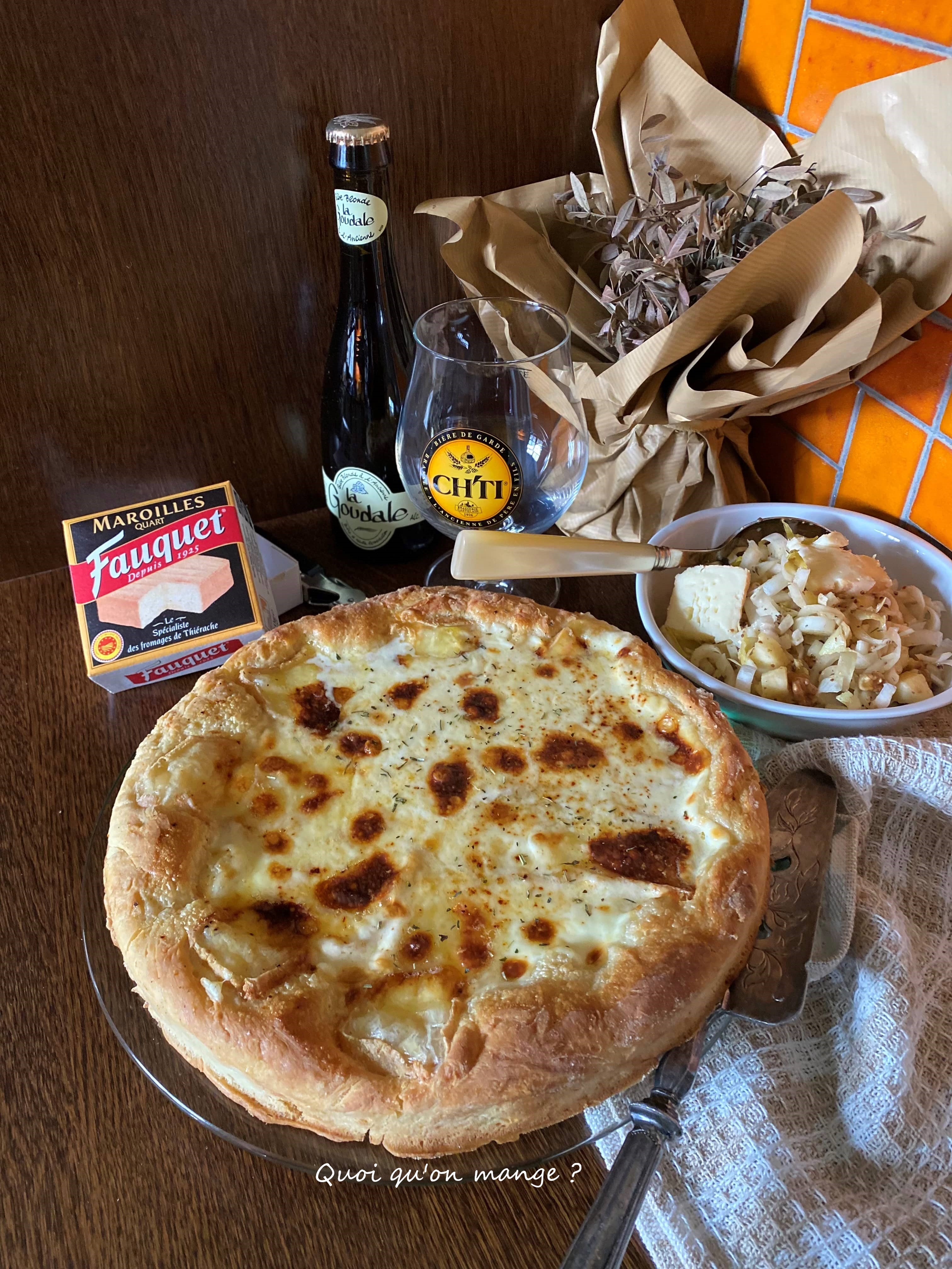 Flamiche au Maroilles – tarte ch’ti une spécialité du Nord – Quoi Qu'on ...